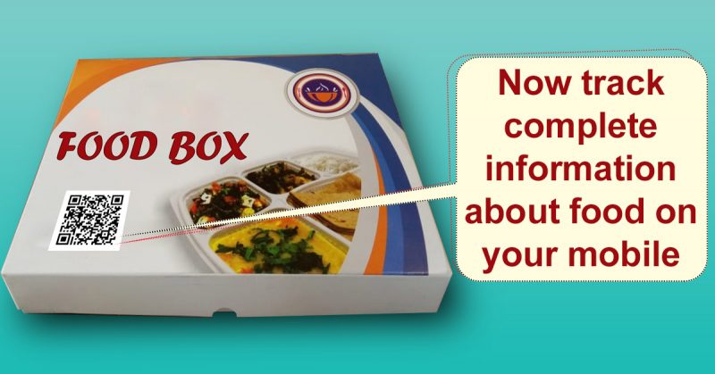 QR codes will be placed on the food packets for train Passengers ...