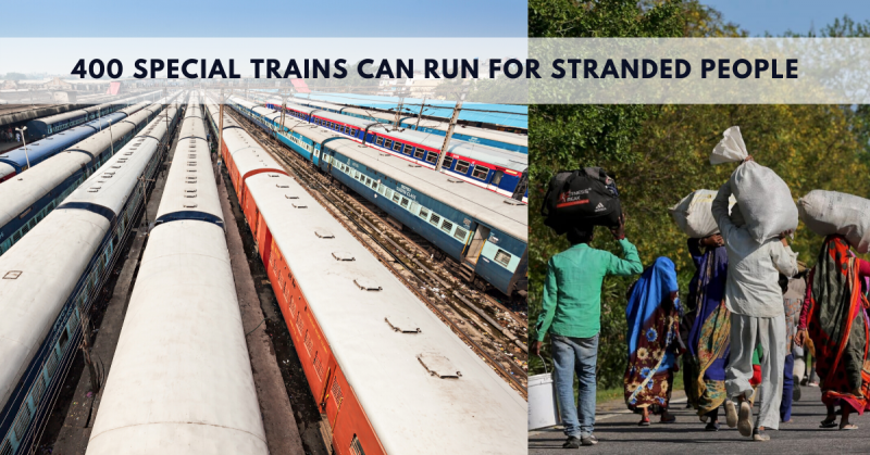 400 Special Free Trains Can Run for People Stranded in the COVID-19 ...