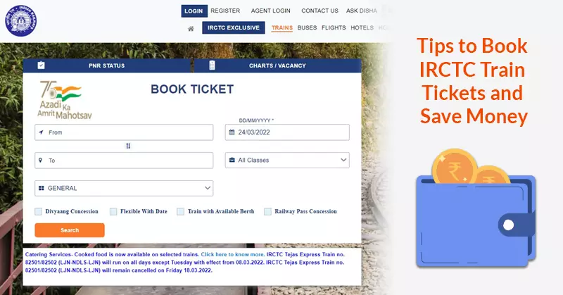 Tips To Book IRCTC Train Tickets And Save Money RailMitra Blog Tips To Book IRCTC Train Tickets And Save Money RailMitra Blog