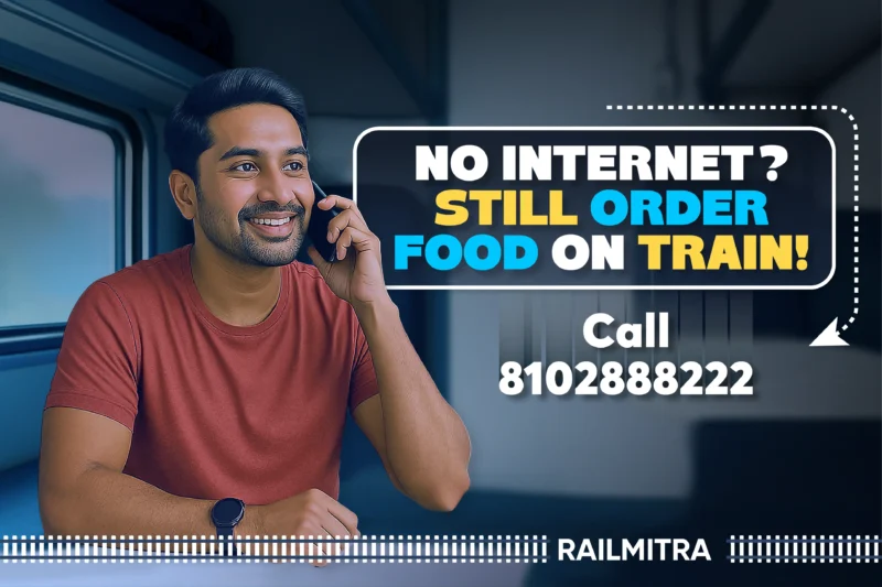 How to Order Food on Train Without Internet | RailMitra Blog